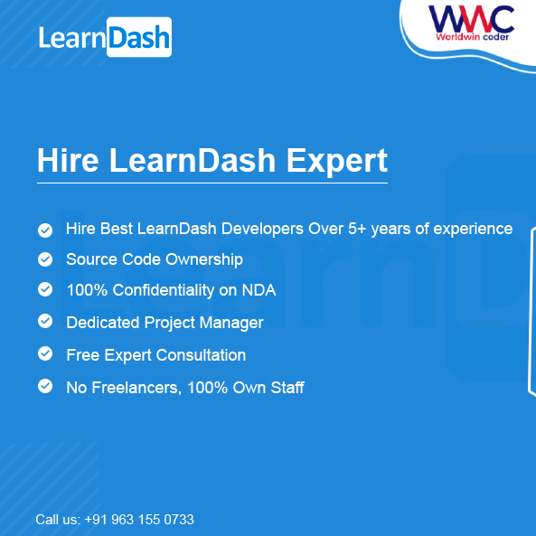 LearnDash Expert to Hire | LearnDash Developer | WorldWin Coder