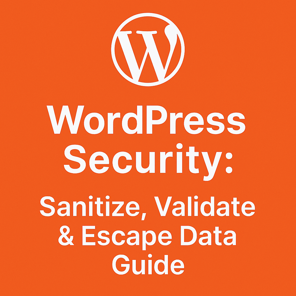 Wordpress Security Sanitize Validate And Escape Data Guide Worldwin Coder 5070